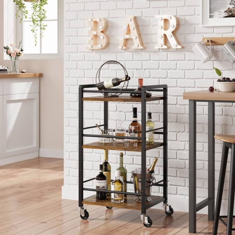Carrito bar funcional con ruedas para el hogar - Rodelarte
